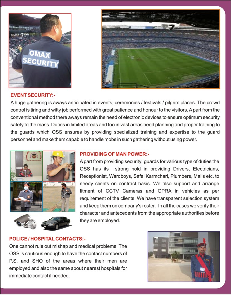 OMAX Security Services : ADMINISTRATION